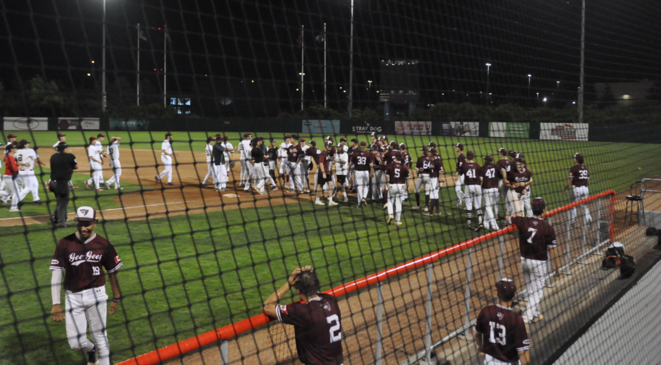Benches clear before Gee-Gees use eight-run inning to take game one of ...